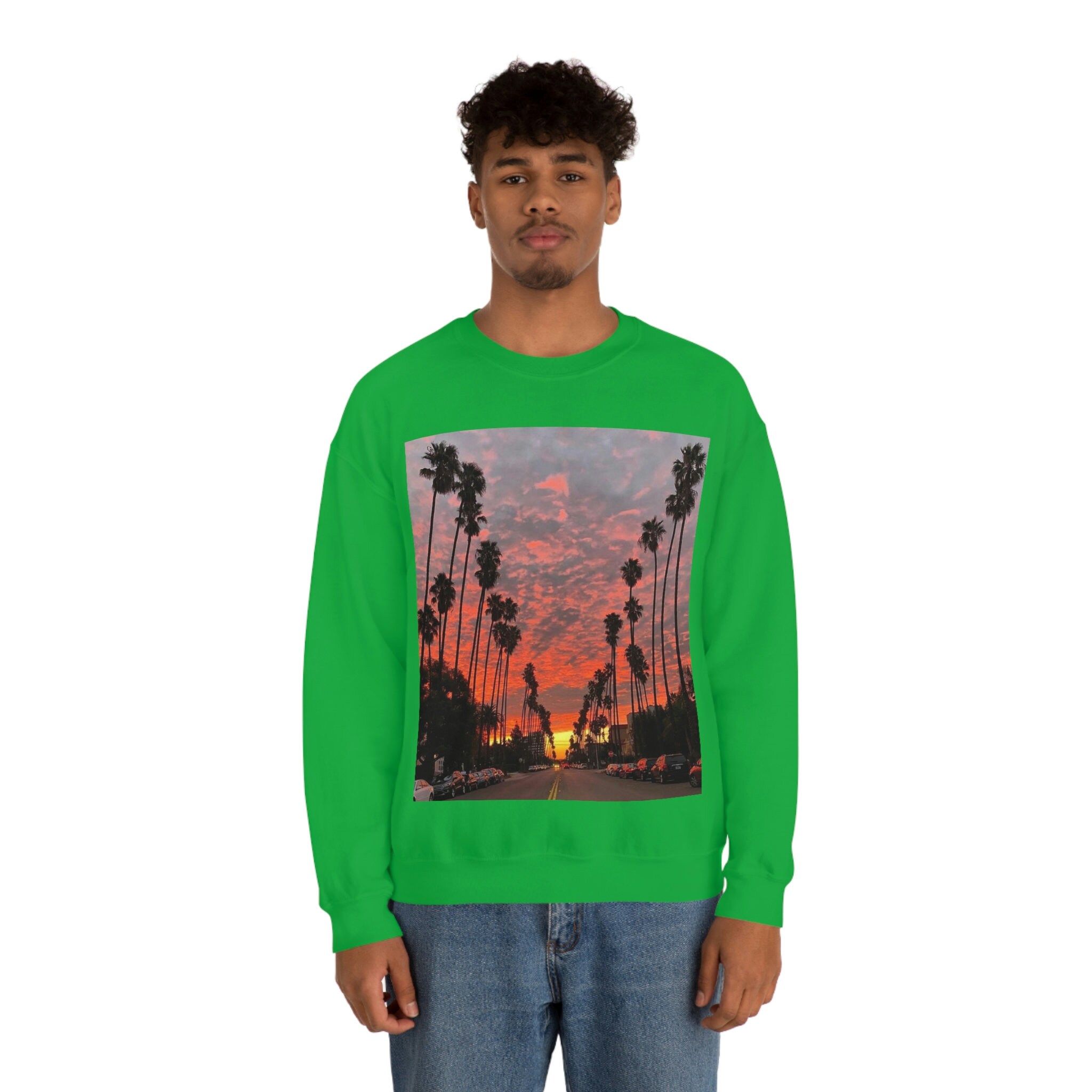 Los Angeles Palm Tree Sweater - Etsy