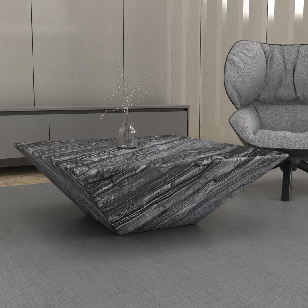 Atlas Marble Table, Marble Coffee Table, Decorative Smooth Polished ...