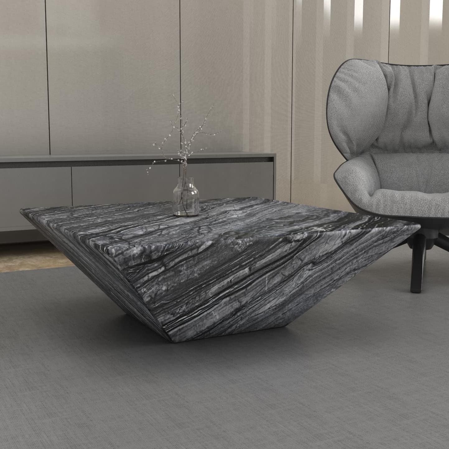 Atlas Marble Table, Marble Coffee Table, Decorative Smooth Polished ...