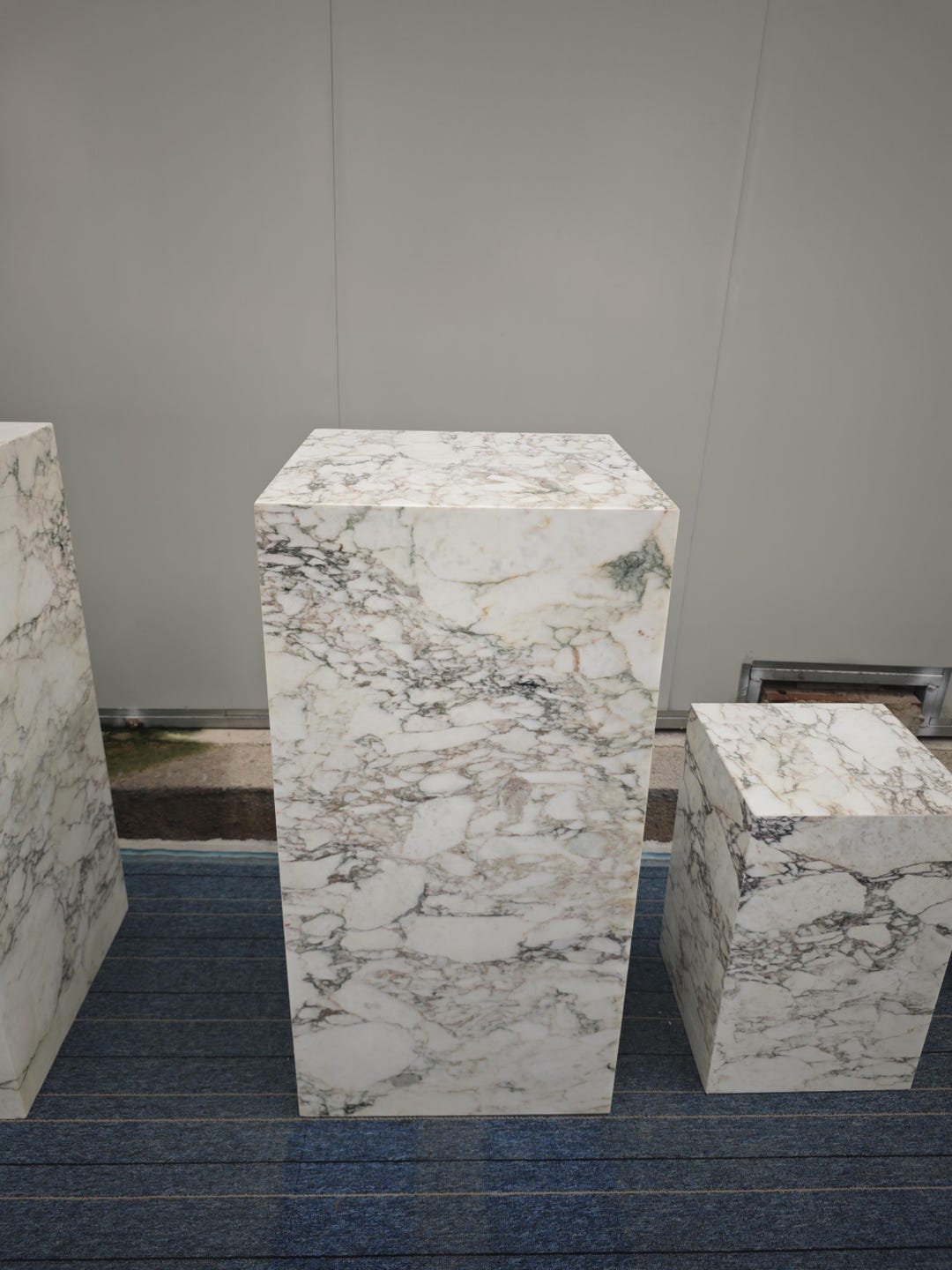 Calacatta Viola Marble Plinth: Italian Stone Display Pedestal - Etsy
