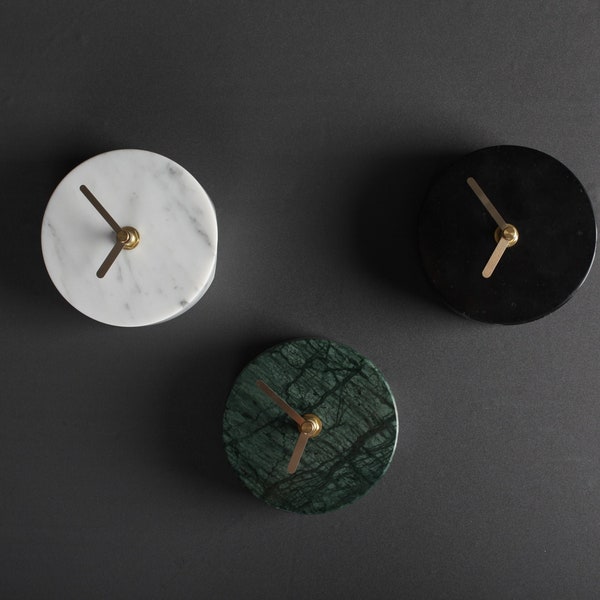 Marble Clock - Etsy