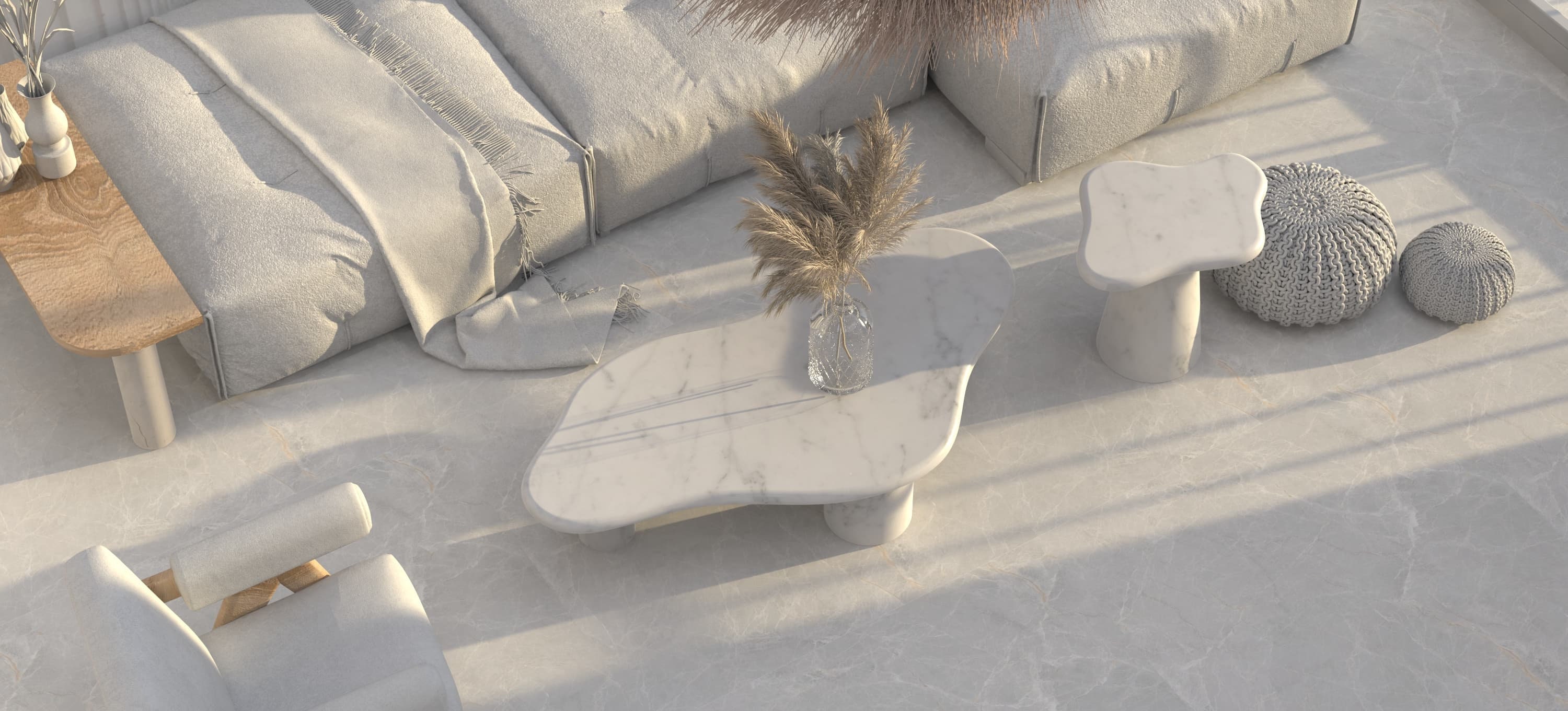 Thea Carrara Marble Coffee Table Set - Etsy