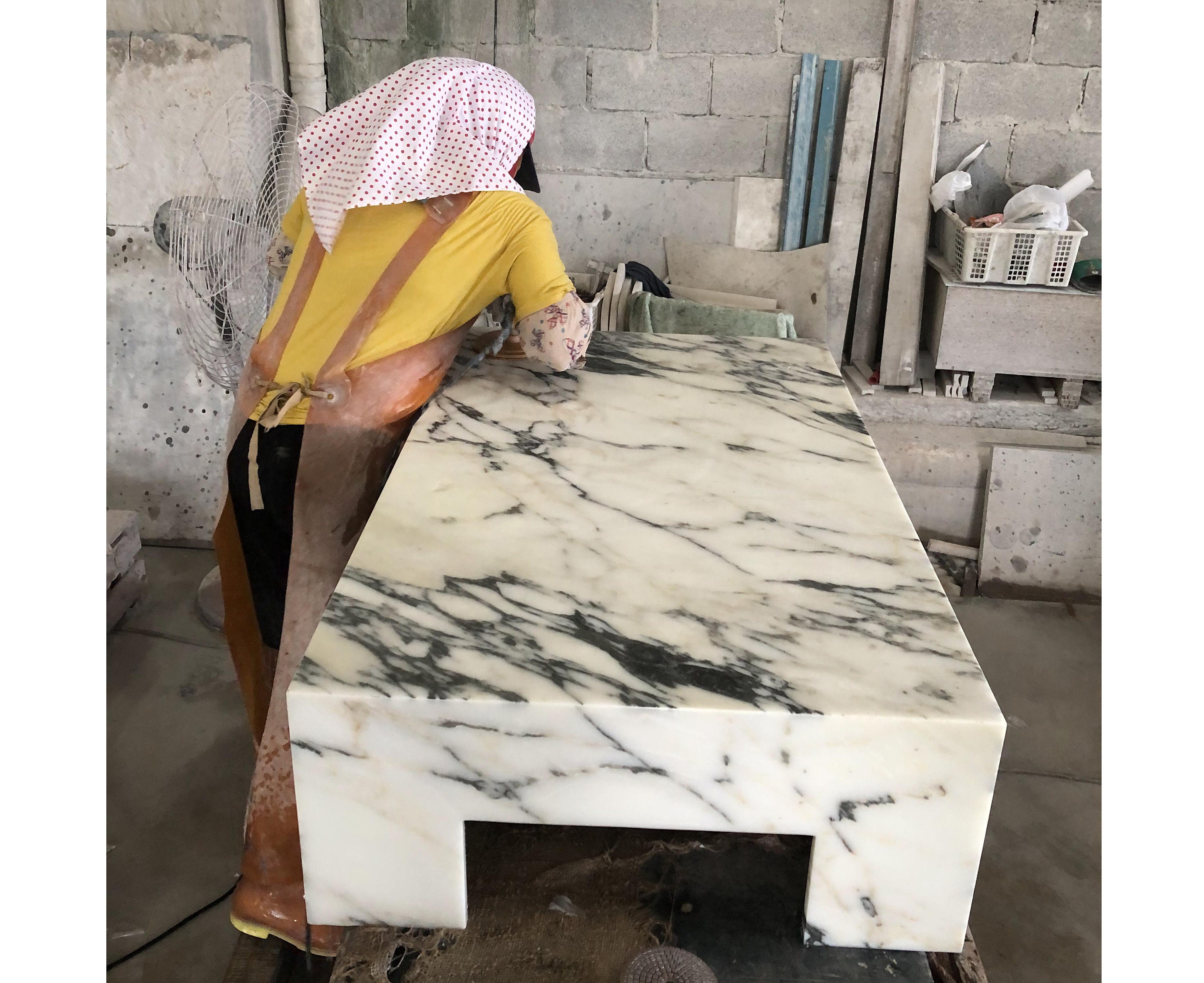 Handmade Italian Marble and Rosso Levanto Rectangle Coffee Table - Etsy ...