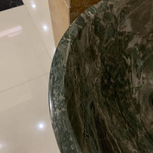 Royal Granite Trumpet Flower Pedestal Sink, Outdoor-ready Stone Basin ...