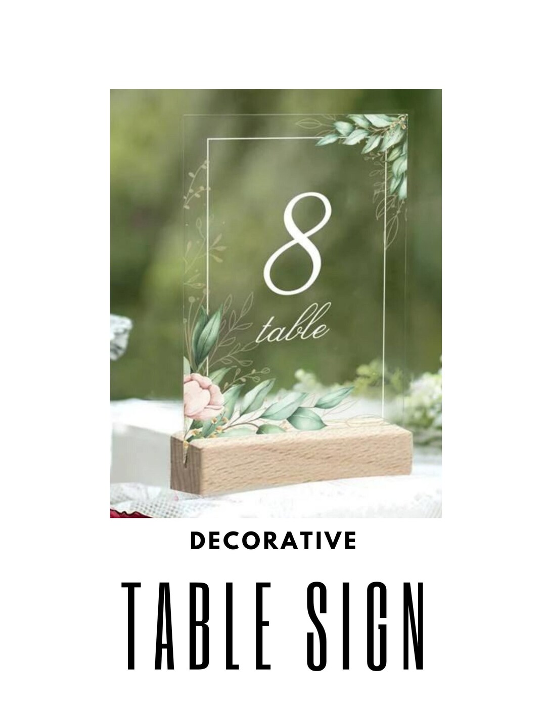 Letrero de mesa de boda, letrero de mesa, números de mesa, letreros y ...