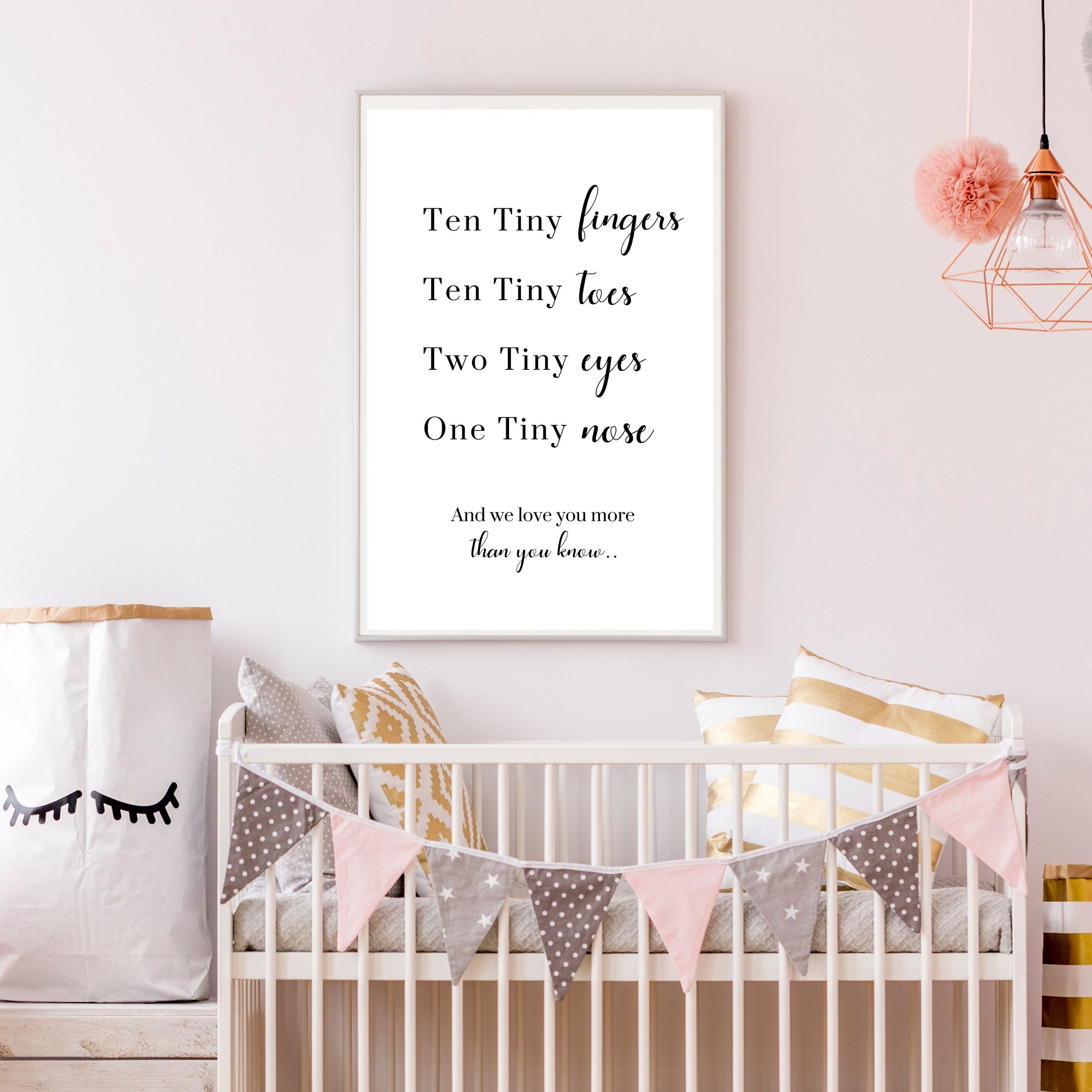 Boy or Girl Sign Printable, Ten Little Fingers, Ten Little Toes,baby ...