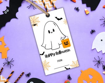 Editable Halloween Favor Tags: Printable Trick or Treat - Instant ...
