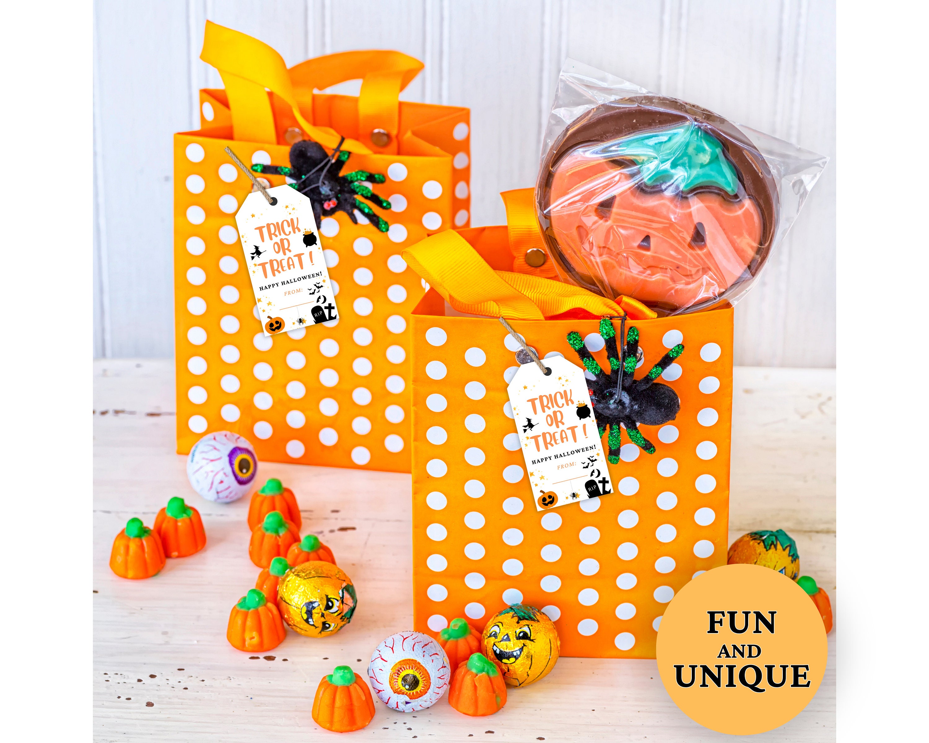 Halloween Favor Tags Boo Gift Tags Trick or Treat Favor - Etsy