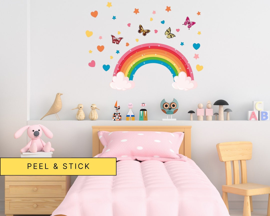 Rainbow Wall Decal, Wall Sticker Rainbow, Rainbow,room Decal,wall Decor ...