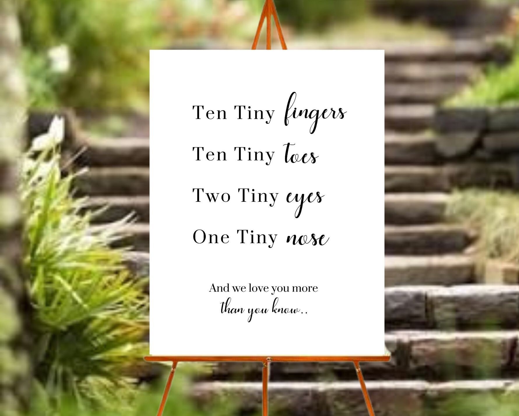 Boy or Girl Sign Printable, Ten Little Fingers, Ten Little Toes,baby ...