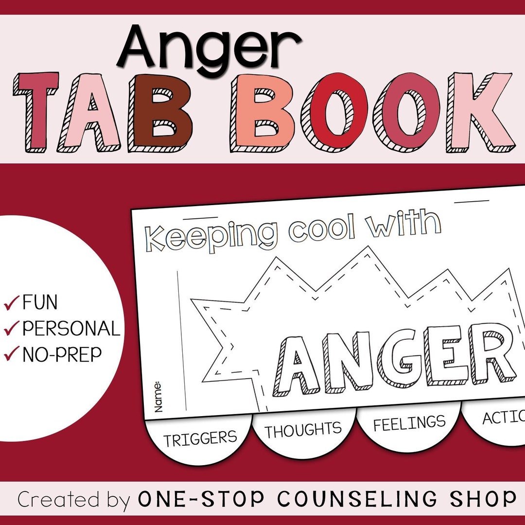 Anger Tab Book for Students With Autism, ADHD, or Emotional ...