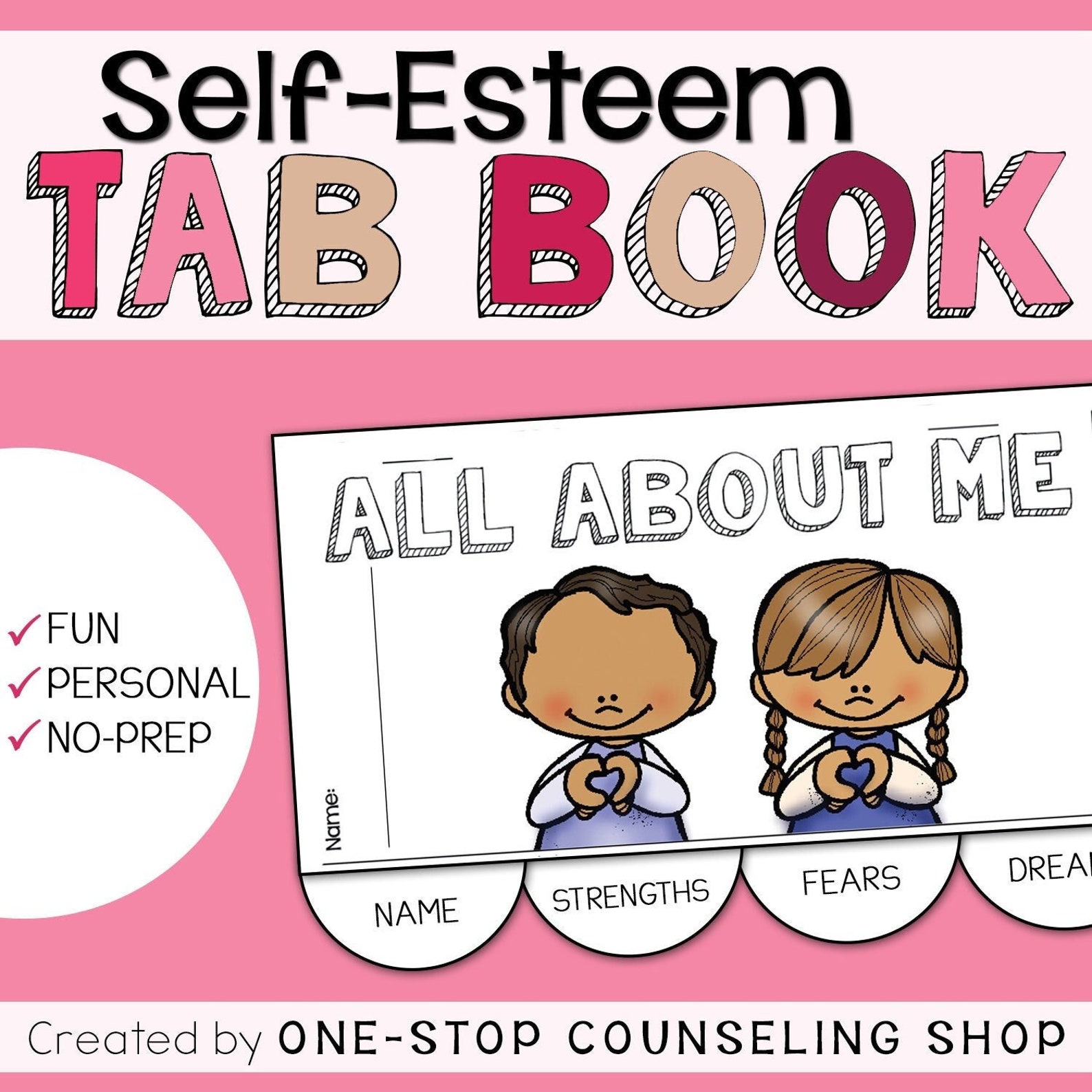 Self-esteem "all About Me" Tab Book for Students for Beginning of the ...