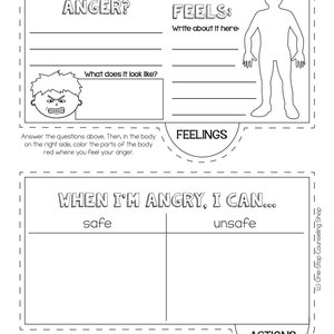 Anger Tab Book for Students With Autism, ADHD, or Emotional ...