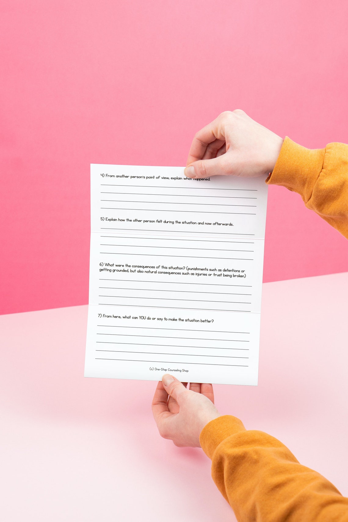 Behavior Think Sheets Student Behavior Processing Form for Emotional ...