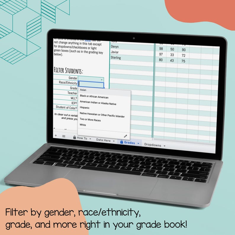 Editable Digital Grade Book for Teachers | Google Sheets Grading ...