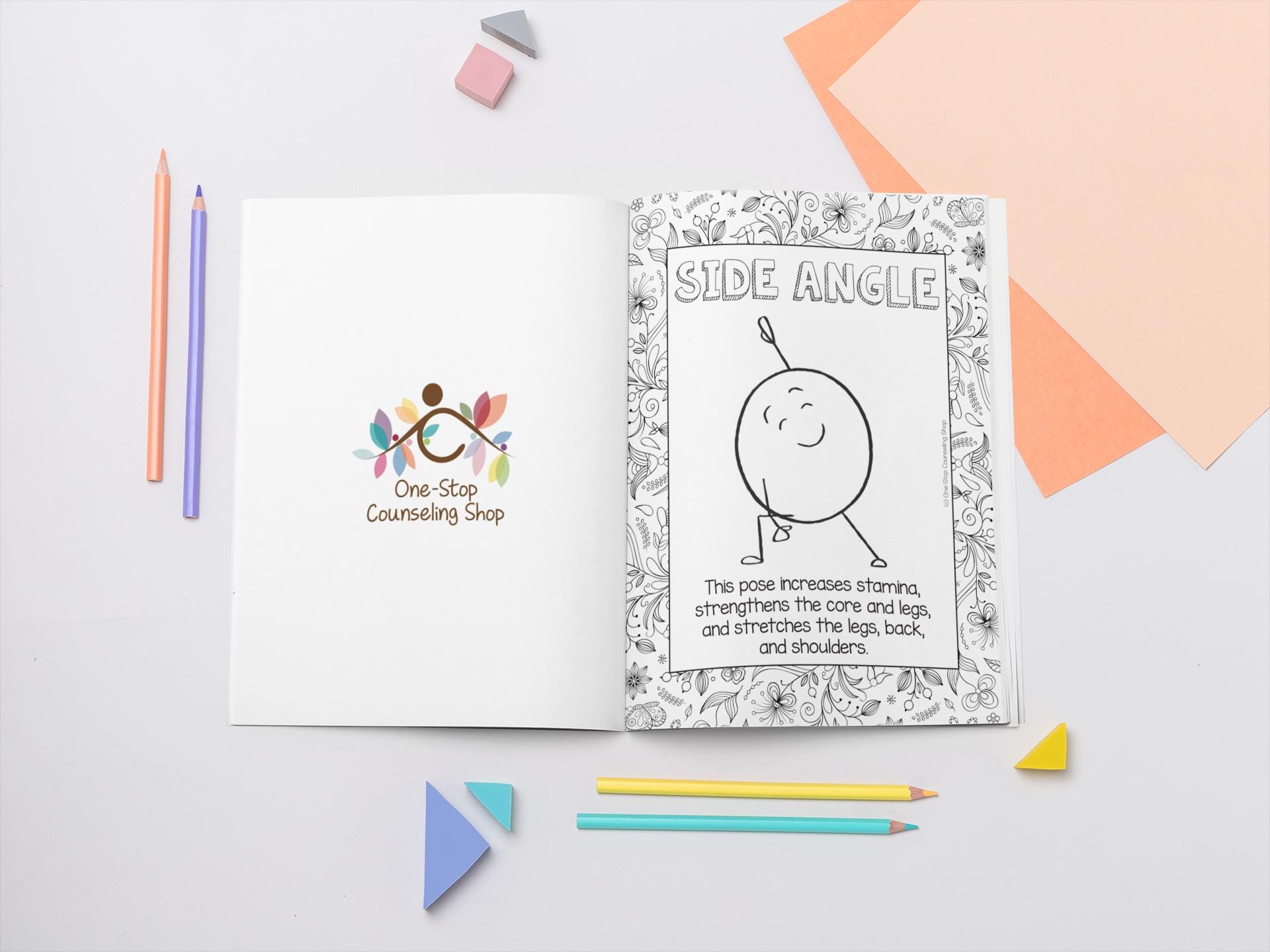 Yoga for Kids Mindful Coloring Pages | School Counseling Resource for ...