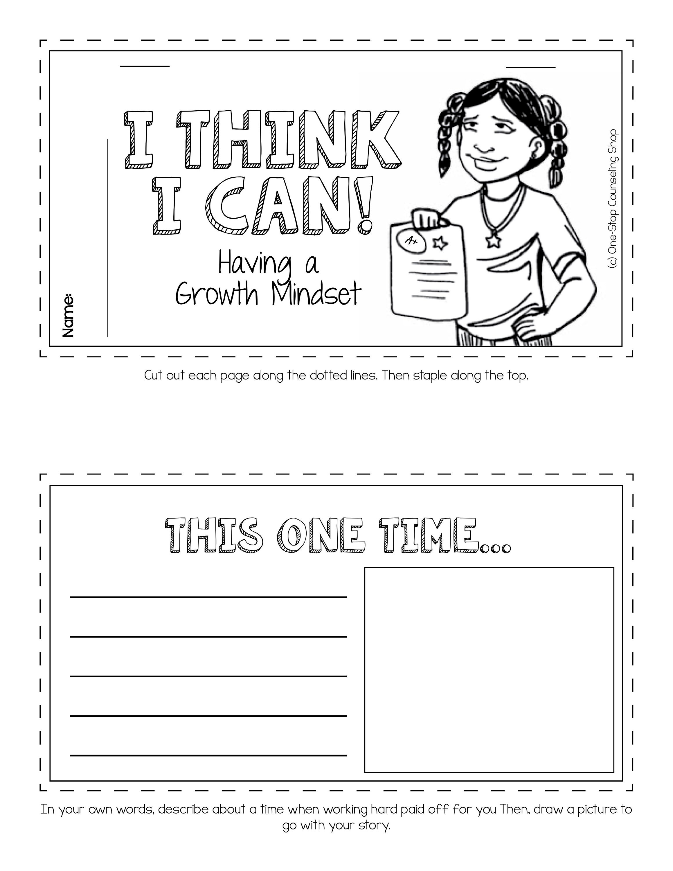 Growth Mindset Tab Book for Students for Teaching Resiliency, Social ...