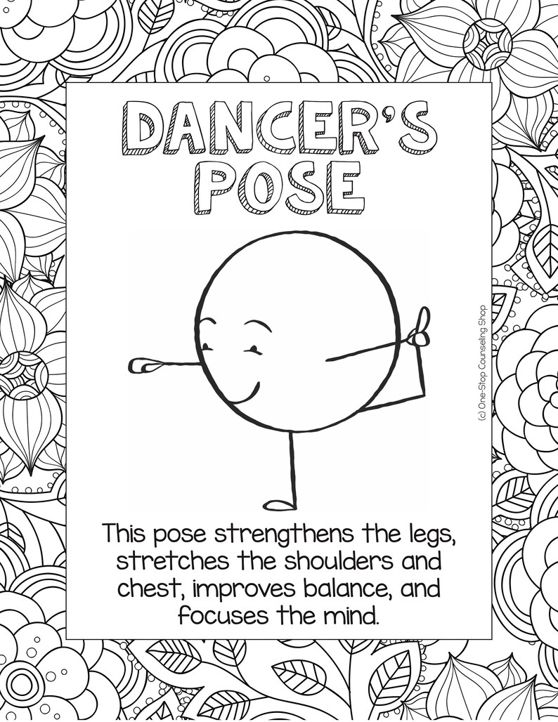 Yoga for Kids Mindful Coloring Pages | School Counseling Resource for ...
