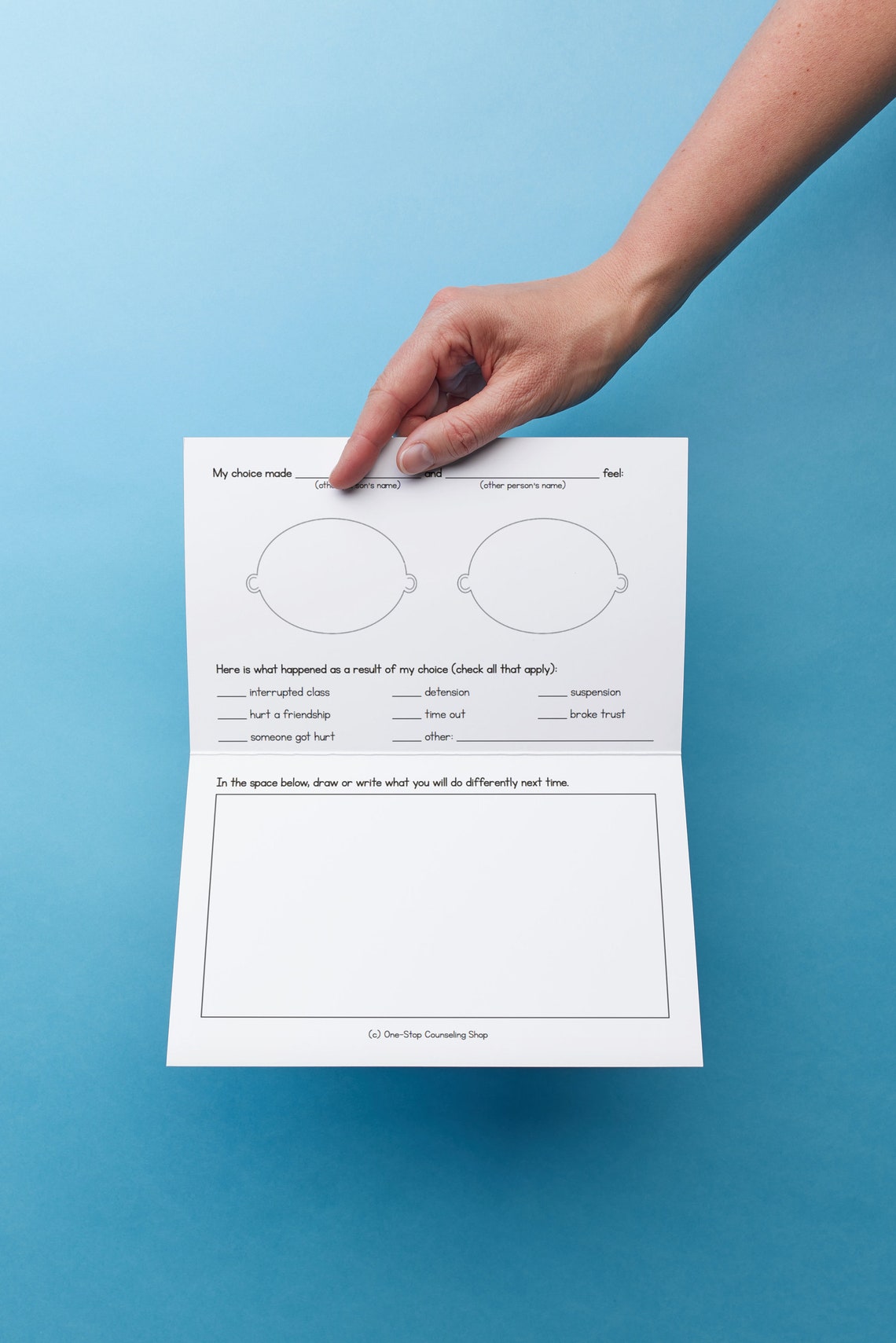 Behavior Think Sheets Student Behavior Processing Form for Emotional ...