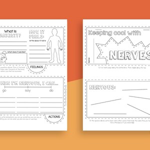 Anxiety Tab Book for Students | School Counseling, Social Work ...