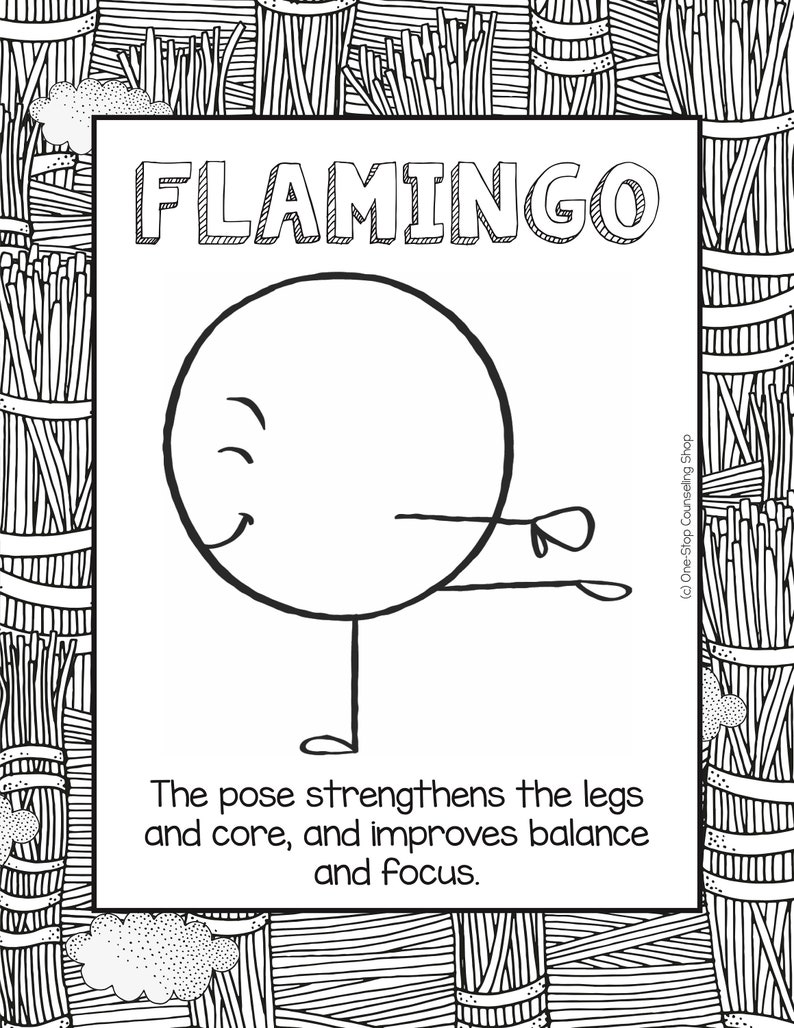Yoga for Kids Mindful Coloring Pages | School Counseling Resource for ...