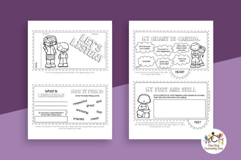 Listening Skills Tab Book for Students to Use as Part of Social ...