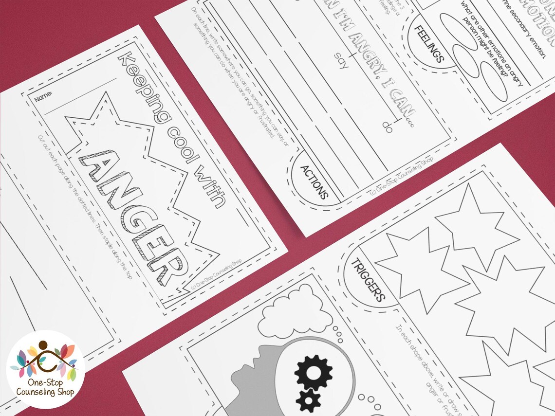 Anger Tab Book for Students With Autism, ADHD, or Emotional ...