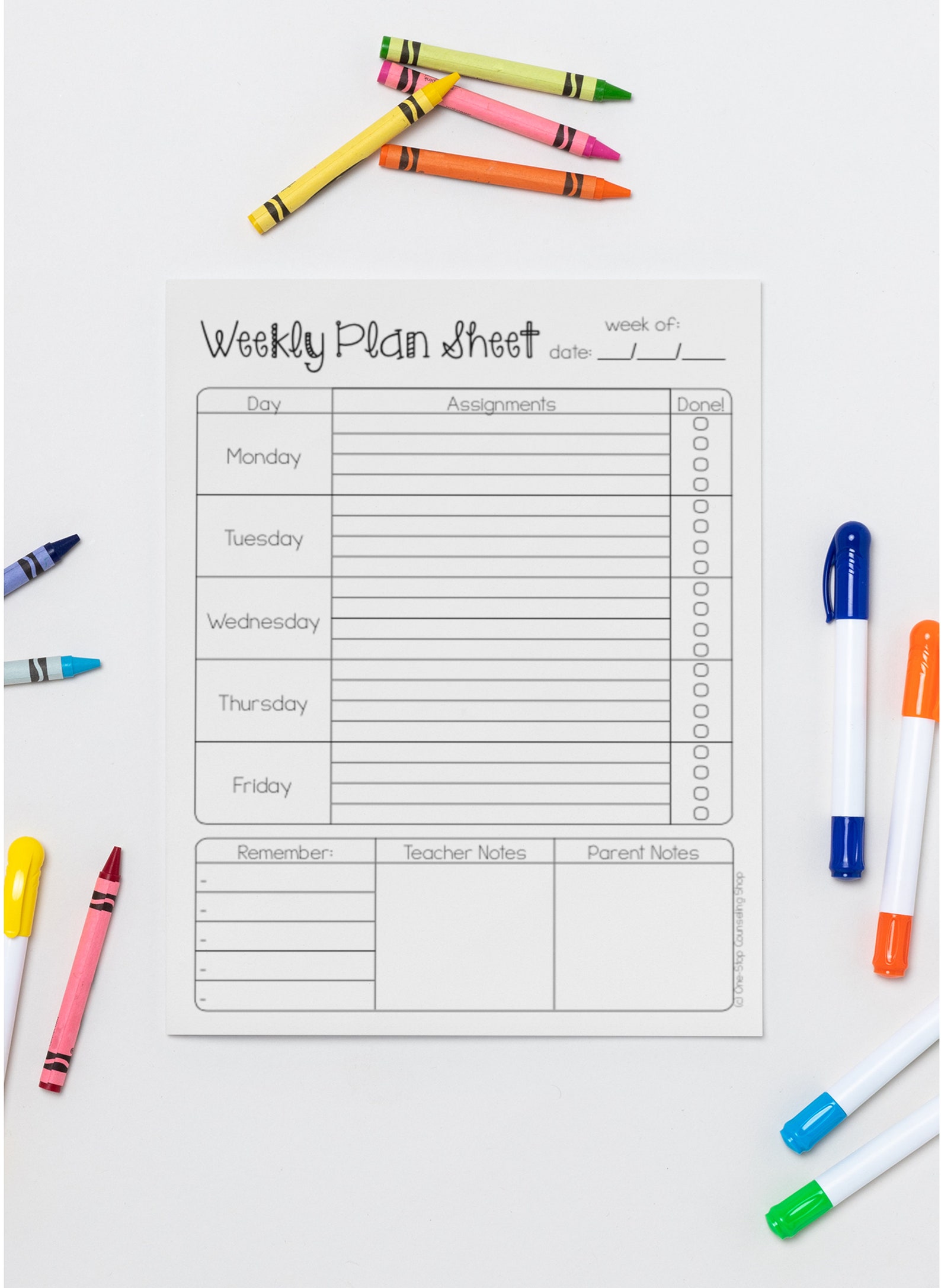 Student Homework Planner and Assignment Tracker Pages | ADHD Planner ...