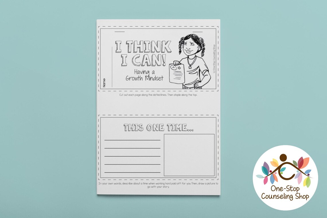 Growth Mindset Tab Book for Students for Teaching Resiliency, Social ...