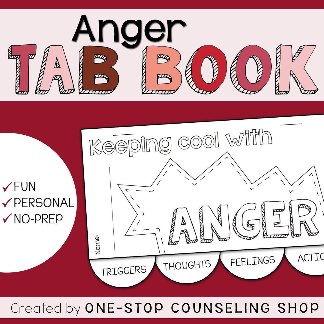Anger Tab Book for Students With Autism, ADHD, or Emotional ...