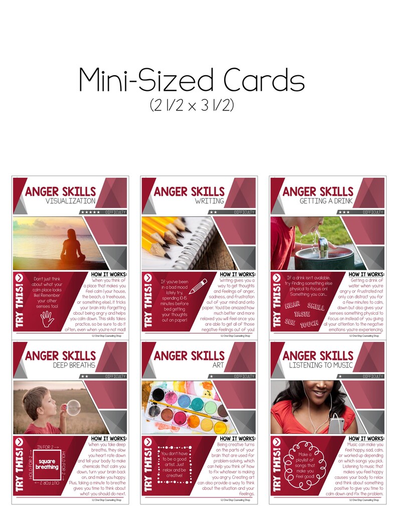 Anger and Emotional Regulation Trading Cards for Kids – SEL, Classroom ...