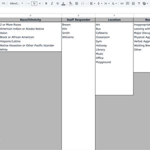 Behavior Incident Report Database for Google Sheets | Spreadsheet ...