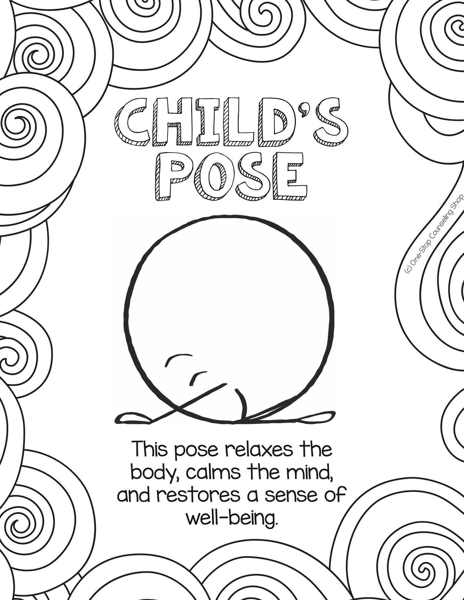 Yoga for Kids Mindful Coloring Pages | School Counseling Resource for ...