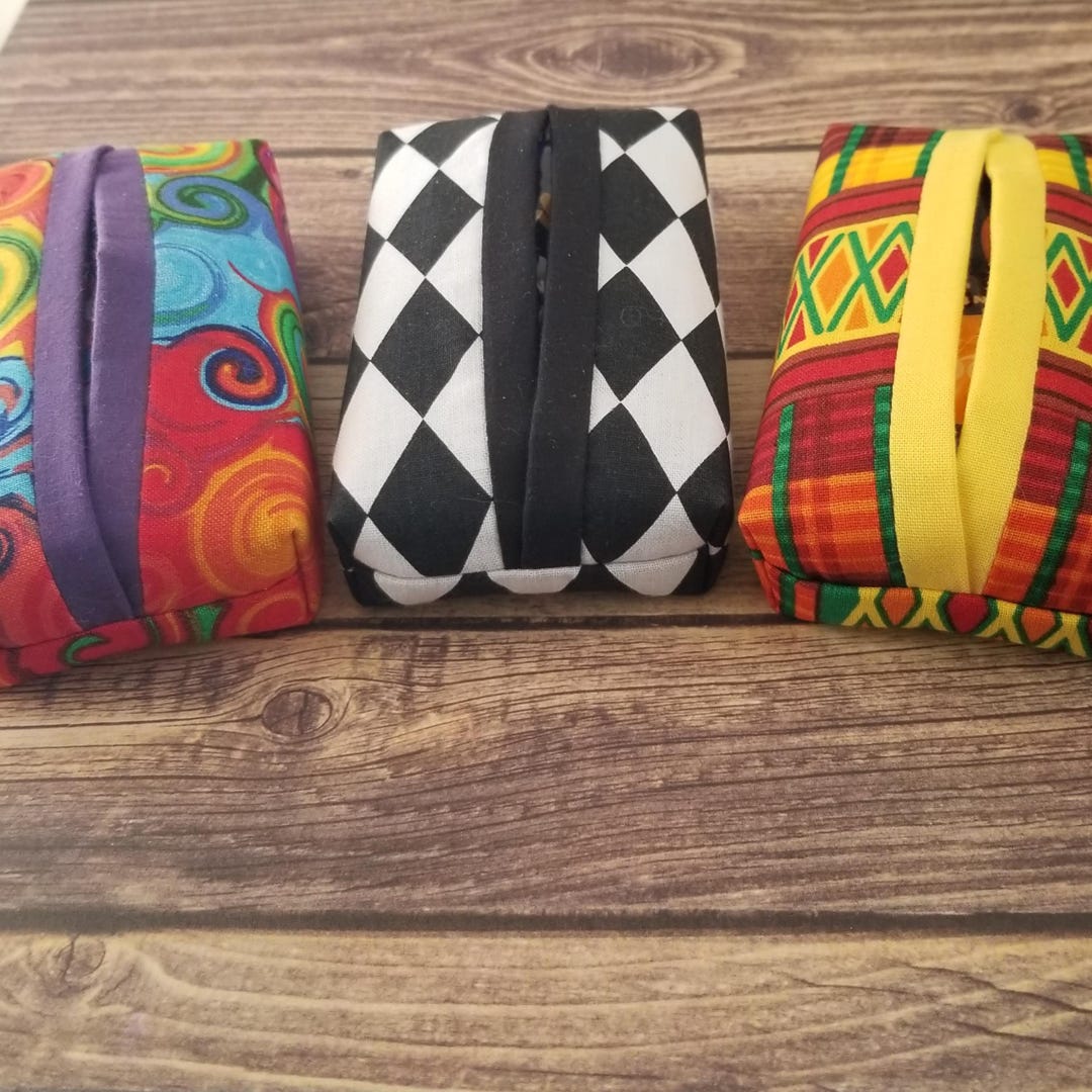 Tissue Case, Travel Size Tissue Case, Boxy Tissue Holder, Tissue Pouch ...