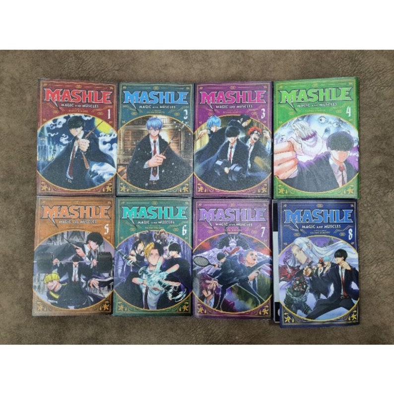New Set Anime Comic Mashle Magic and Muscles Volume. 01-08 by - Etsy