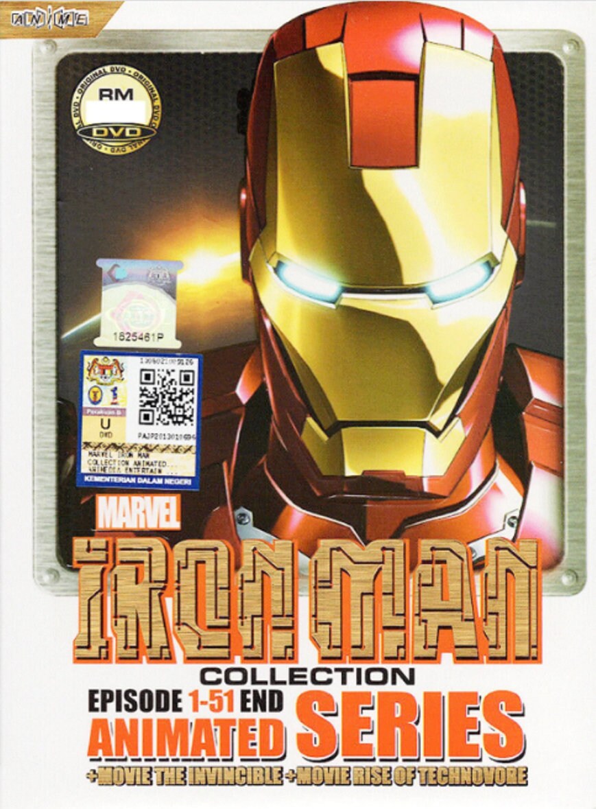 New Set Dvd Anime Iron Man Animated Series Collection Volume. 1-51 End ...