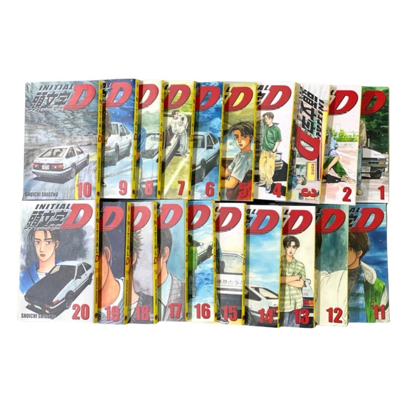 New Set Anime Comic Initial-d by Shuichi Shigeno Volume . 1 20 Manga ...