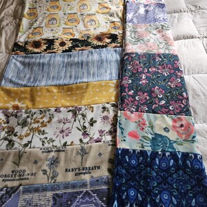 Upcycled Repurposed Double Layer Fleece Blanket Scrappy Blanket - Etsy