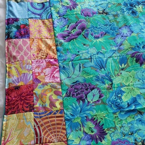 Bohemian Trippy Hippie Vibrant Floral Blanket Scrappy Blanket - Etsy