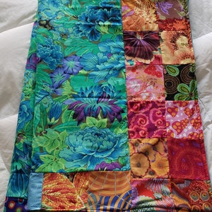 Bohemian Trippy Hippie Vibrant Floral Blanket Scrappy Blanket - Etsy