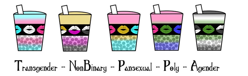 Pride Boba Tea's Part 2 - Etsy