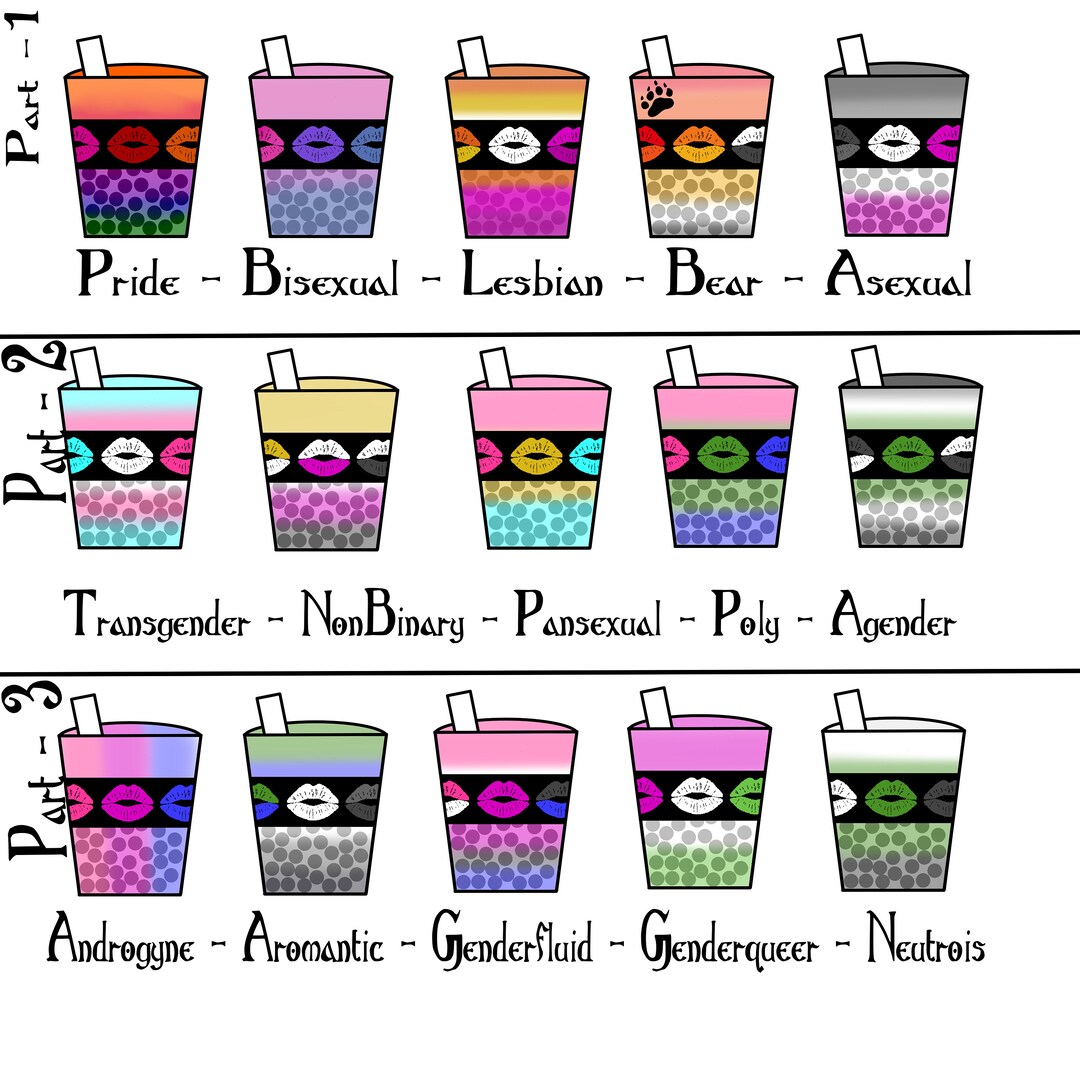 Pride Boba Tea's Part 2 - Etsy