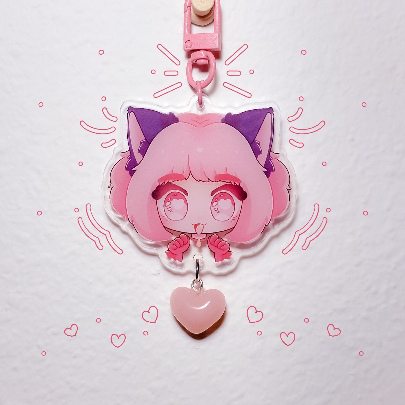 Tokyo Mew Mew Heart 2.5 Acrylic Charms - Etsy