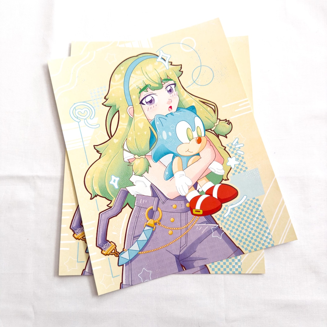Nene Kusanagi and Sonic 8x10" Art Print - Etsy