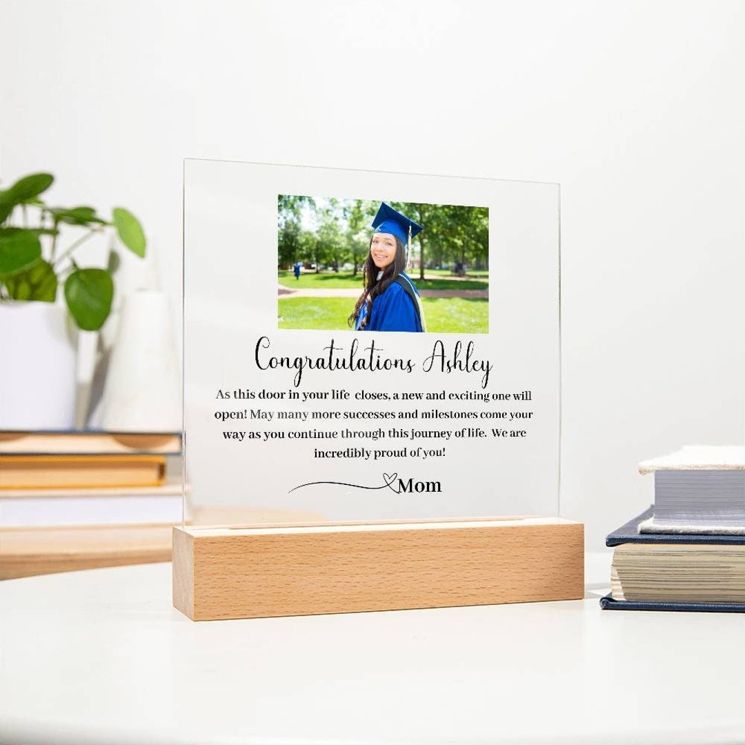 Custom Graduation Plaque, Acrylic Plaque for Graduate, Graduation Gifts ...