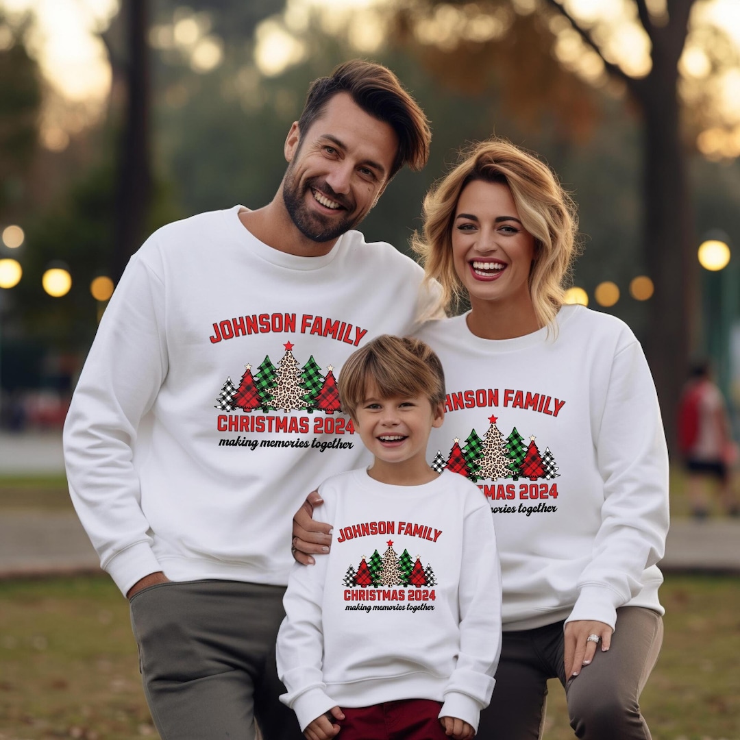 Custom Family Christmas Sweatshirt, Family Christmas Sweatshirts ...