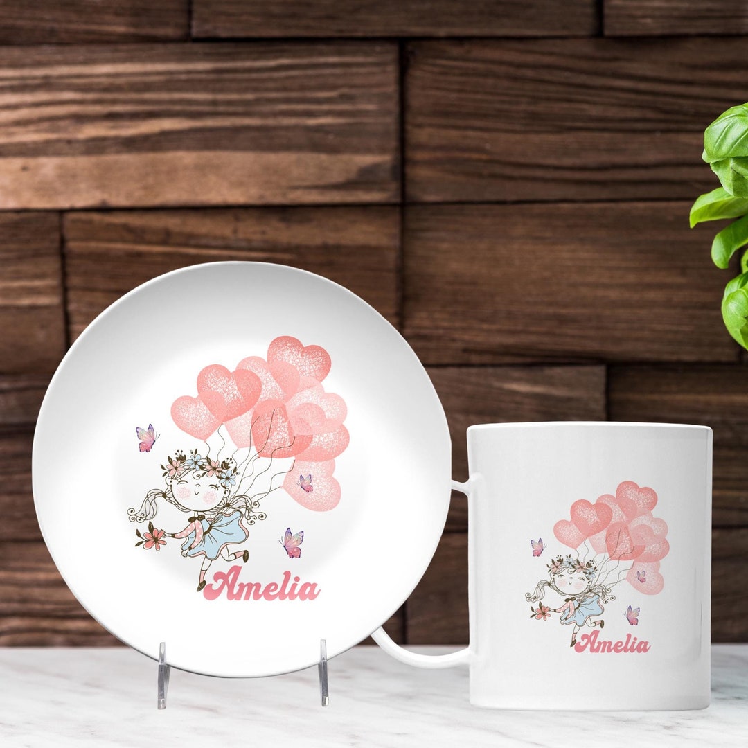 Personalized Dinnerware for Kids, Childrens Dinnerware, Kids Plate With ...