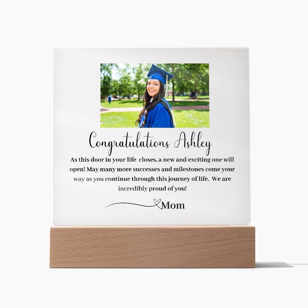 Custom Graduation Plaque, Acrylic Plaque for Graduate, Graduation Gifts ...
