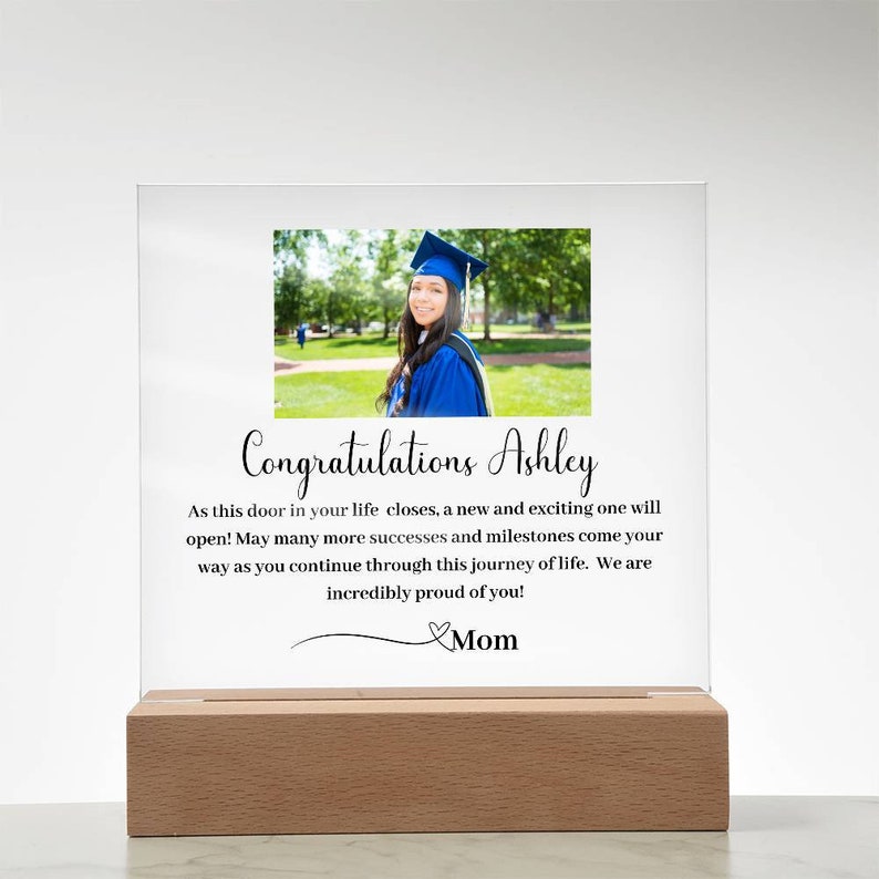 Custom Graduation Plaque, Acrylic Plaque for Graduate, Graduation Gifts ...