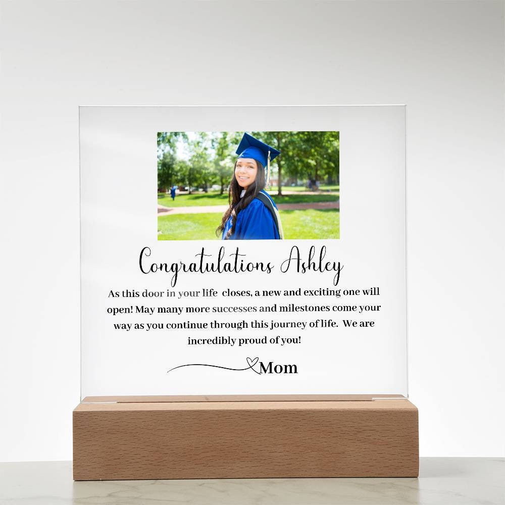 Custom Graduation Plaque, Acrylic Plaque for Graduate, Graduation Gifts ...